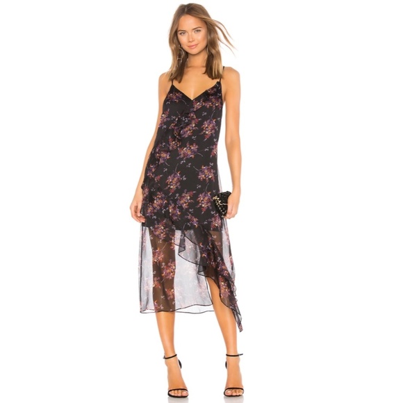 1. State | Dresses | State Wildflower Slip Dress In Rich Black | Poshmark